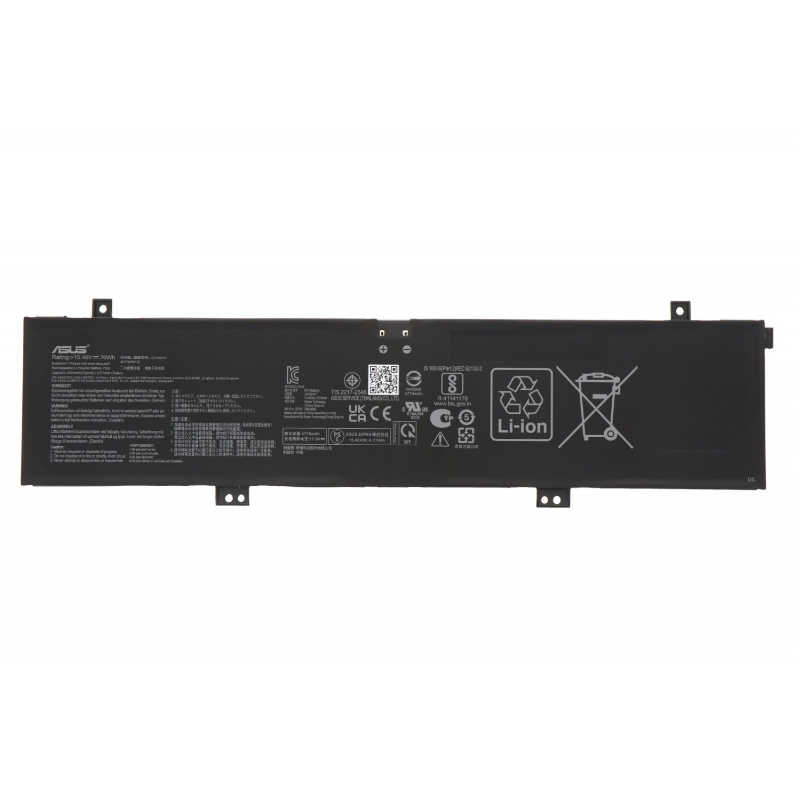 Buy Original Asus ROG Zephyrus G14 GA402NJ-0001 76Wh Laptop ...