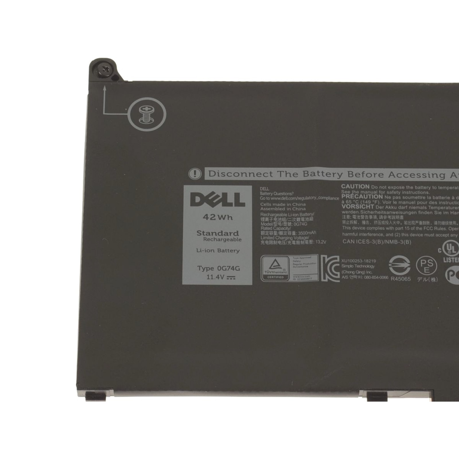 Buy ORIGINAL Dell LATITUDE 14 (7400) 42Wh Battery in India ...