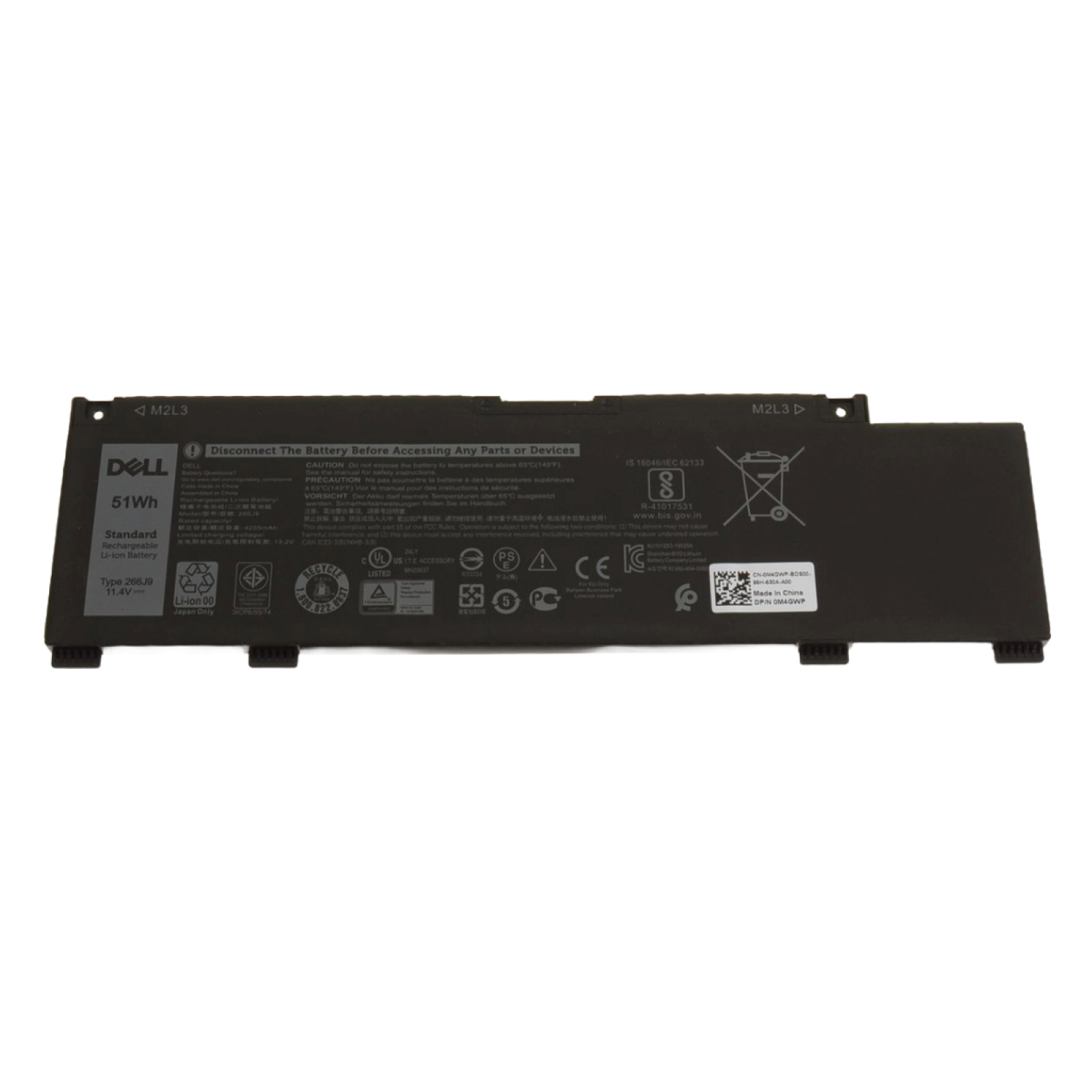 Buy GENUINE Dell G3 15-3500 51Wh Laptop Battery In India ...