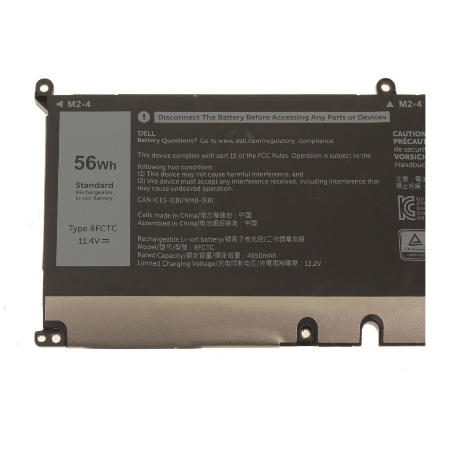 Buy ORIGINAL Dell 8FCTC 56Wh Laptop Battery in India - P ...